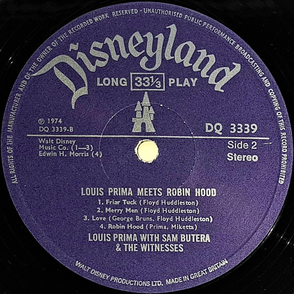 Louis Prima with Sam Butera And The Witnesses - Louis Prima Meets Robin ...