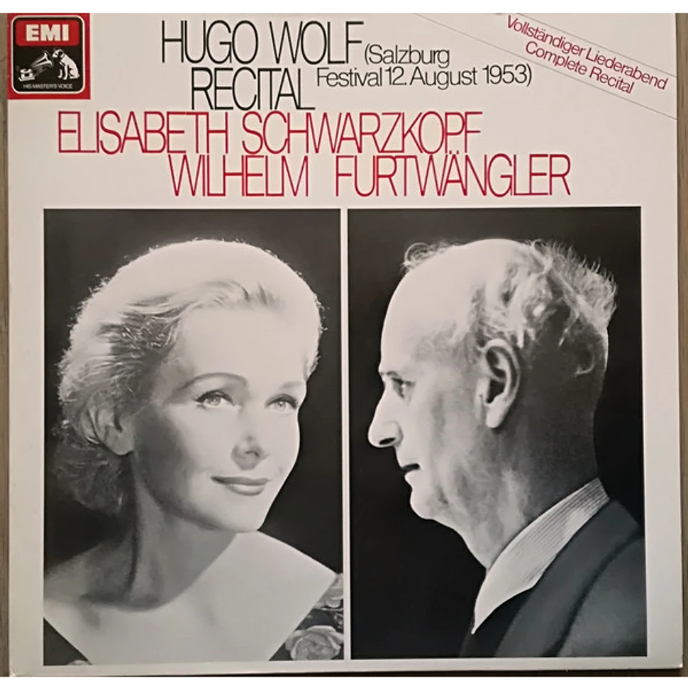Hugo Wolf / Elisabeth Schwarzkopf / Wilhelm Furtwängler - Hugo Wolf ...