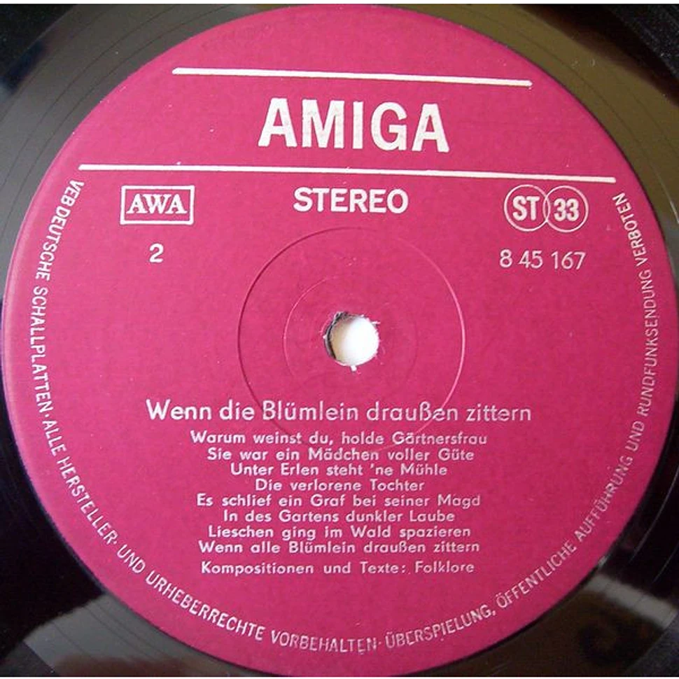 V.A. - Wenn Die Blümlein Draußen Zittern (Küchenlieder) - Vinyl LP ...