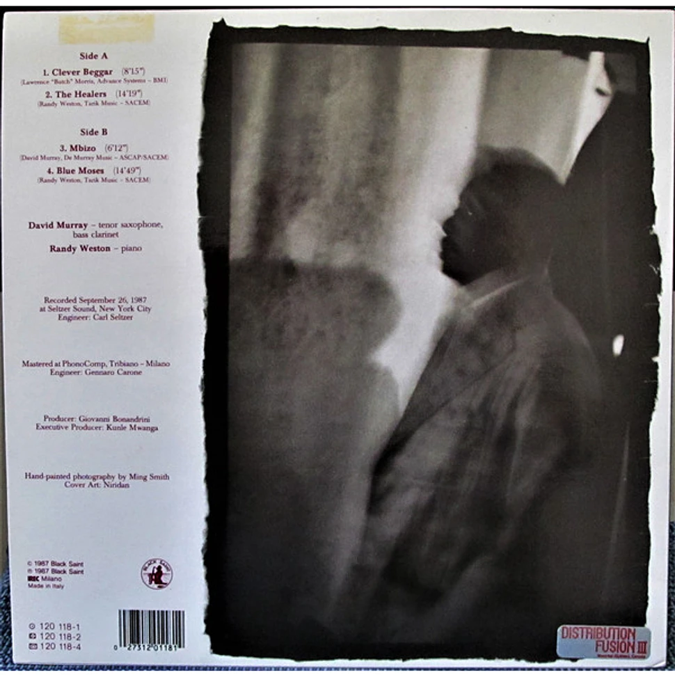 David Murray And Randy Weston - The Healers - Vinyl LP - 1987 - IT ...