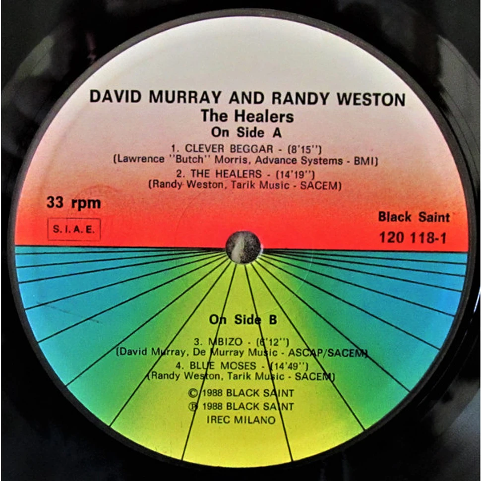 David Murray And Randy Weston - The Healers - Vinyl LP - 1987 - IT ...