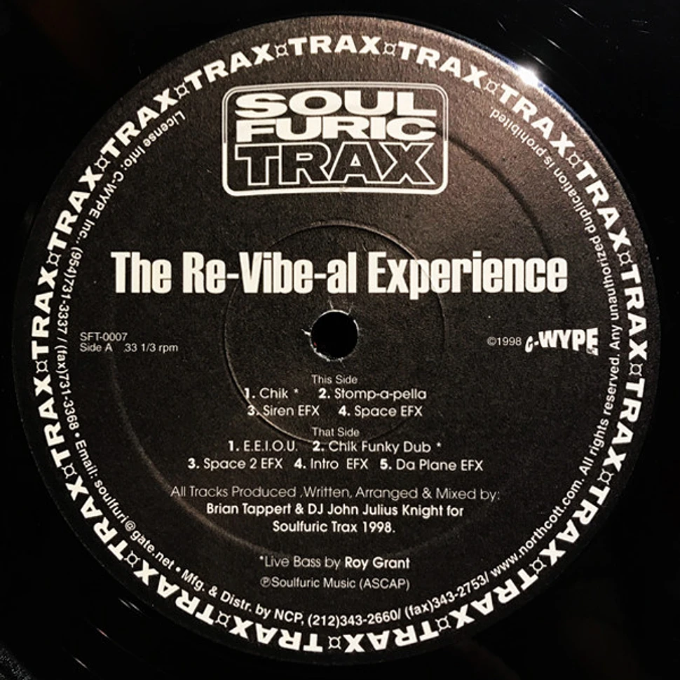 Brian Tappert & John "Julius" Knight Present The Re-Vibe-al Experience ...