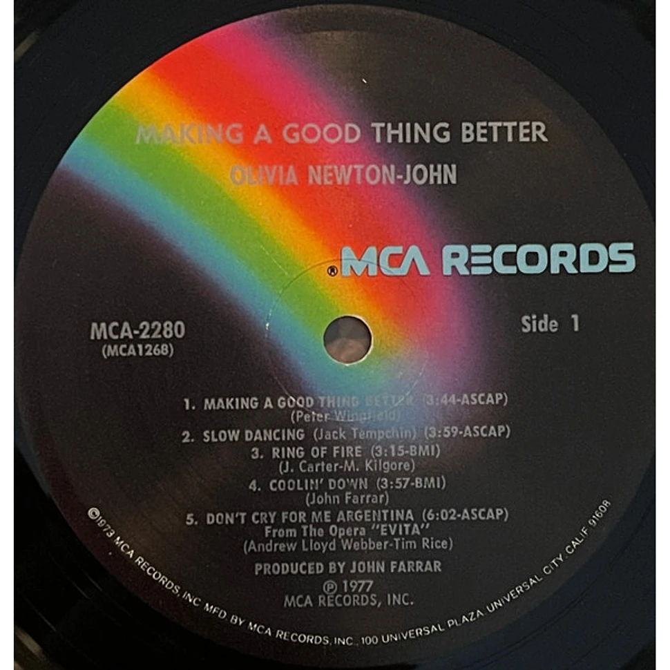 Olivia Newton-John - Making A Good Thing Better - Vinyl LP - 1977 - US ...